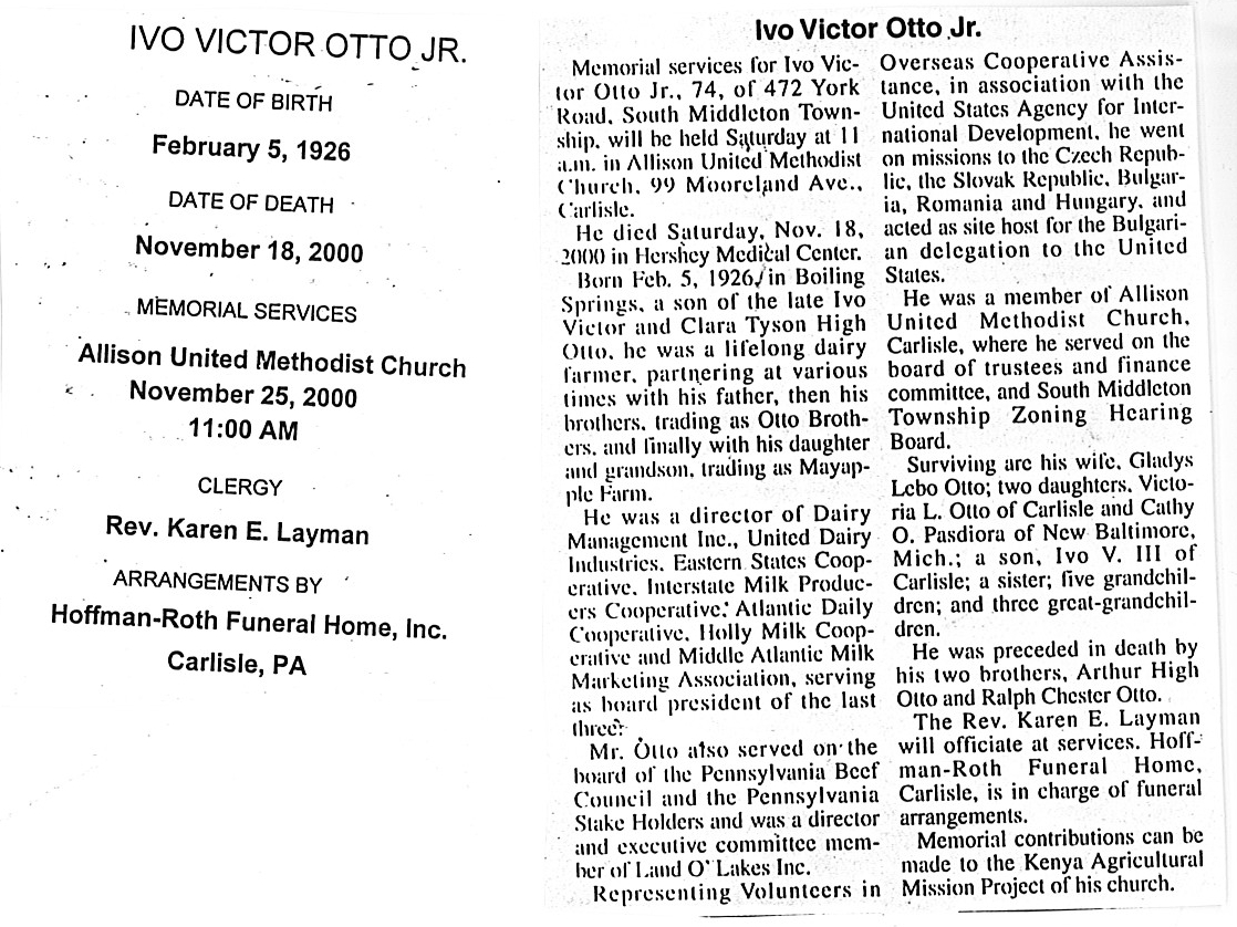 Obituary-otto ivo victor jr-2000 – Mennonite Life