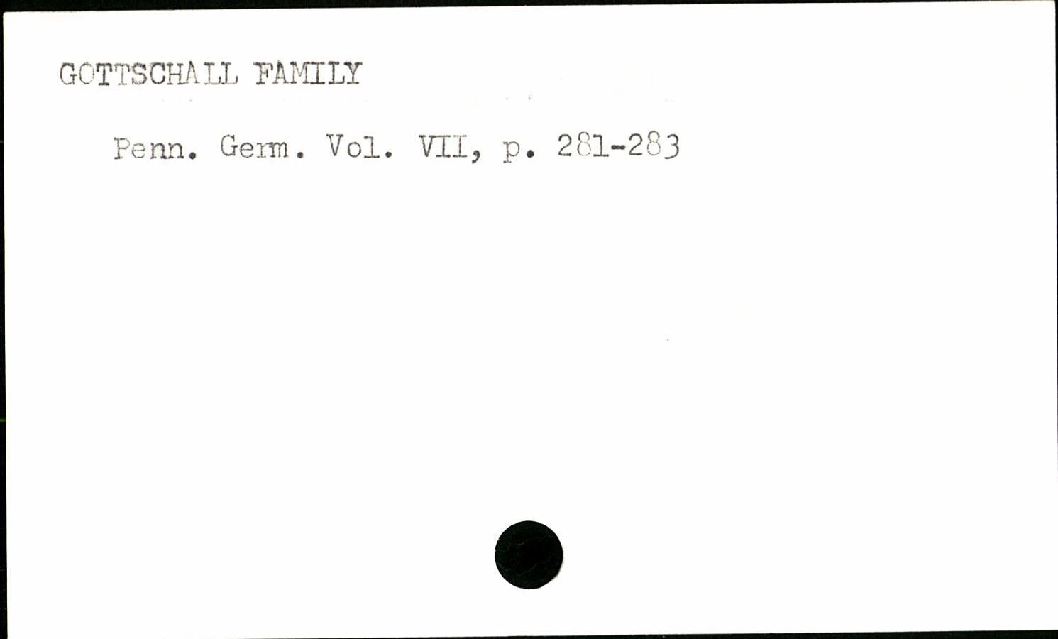 GOTTSCHALL FAMILY – Mennonite Life
