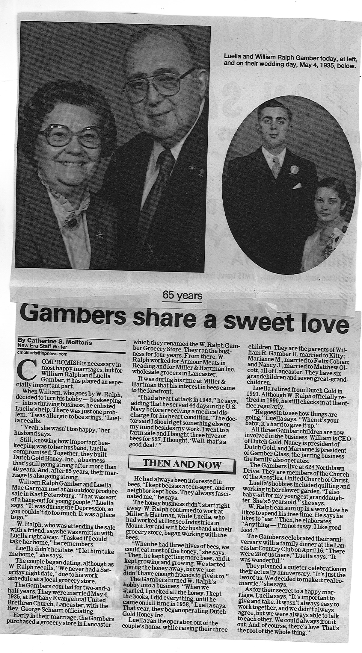 Anniversary-gamber william ralph and garman luella mae – Mennonite Life