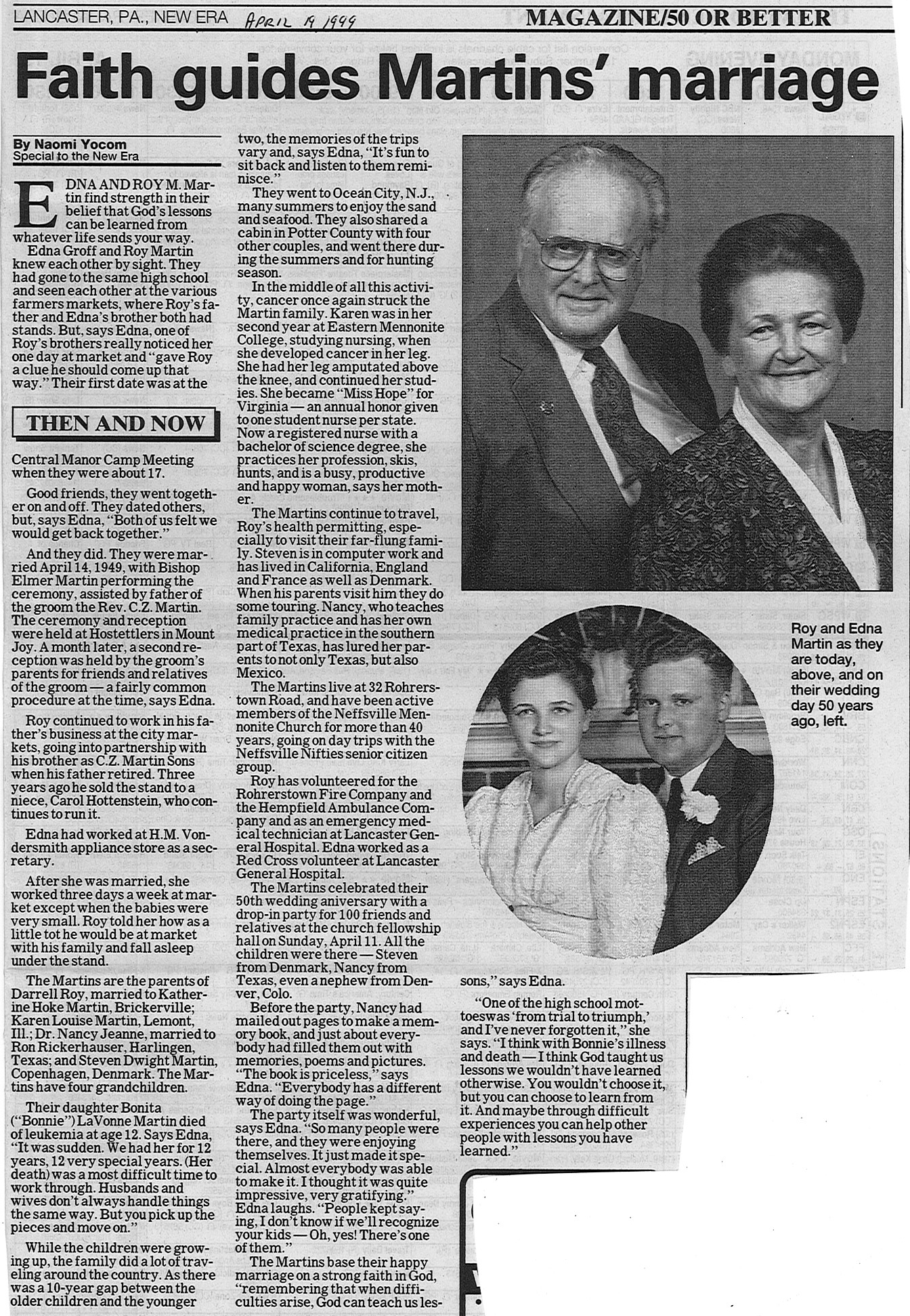 Anniversary-groff edna and martin roy m – Mennonite Life