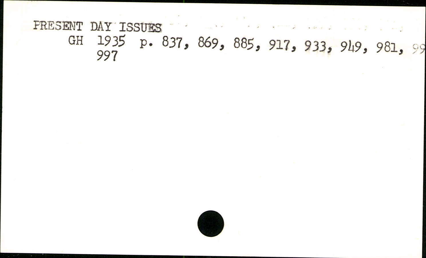 PRESENT DAY ISSUES – Mennonite Life