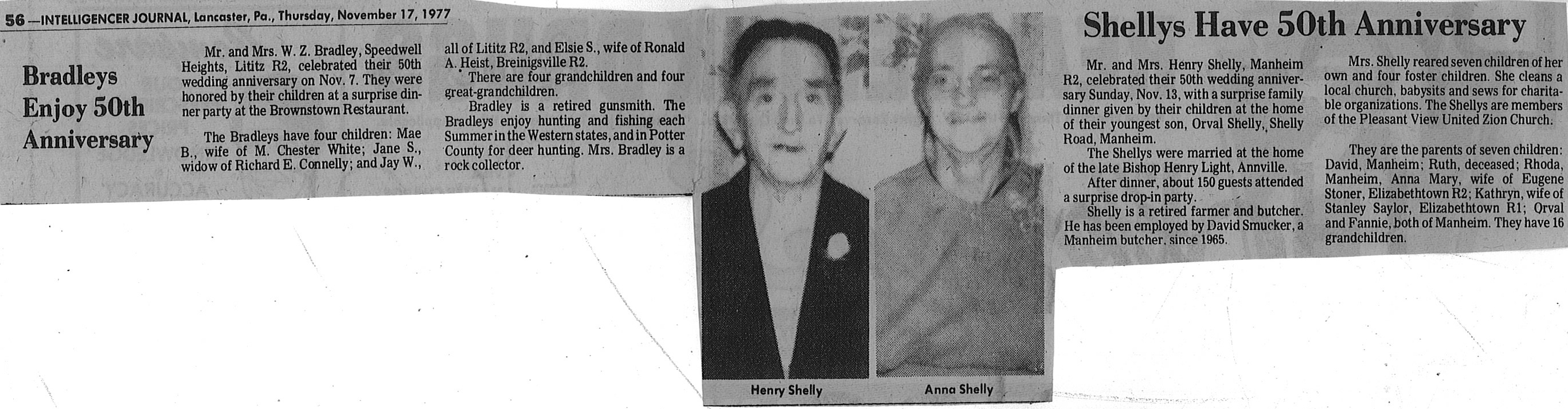 Anniversary-Shelly Henry-50th-1977 – Mennonite Life