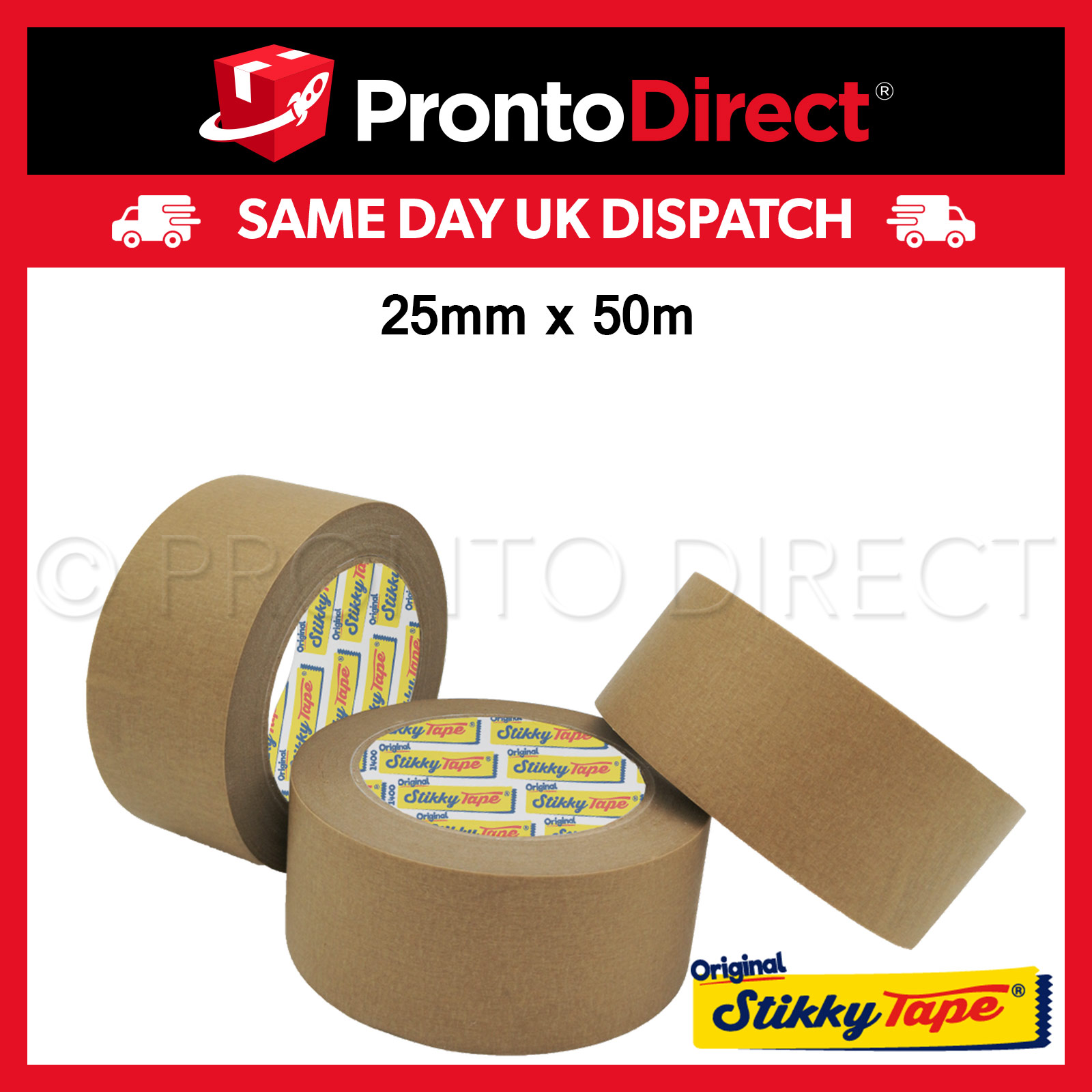 Brown Kraft Paper Packaging Parcel Tape Eco Friendly Biodegradable ...