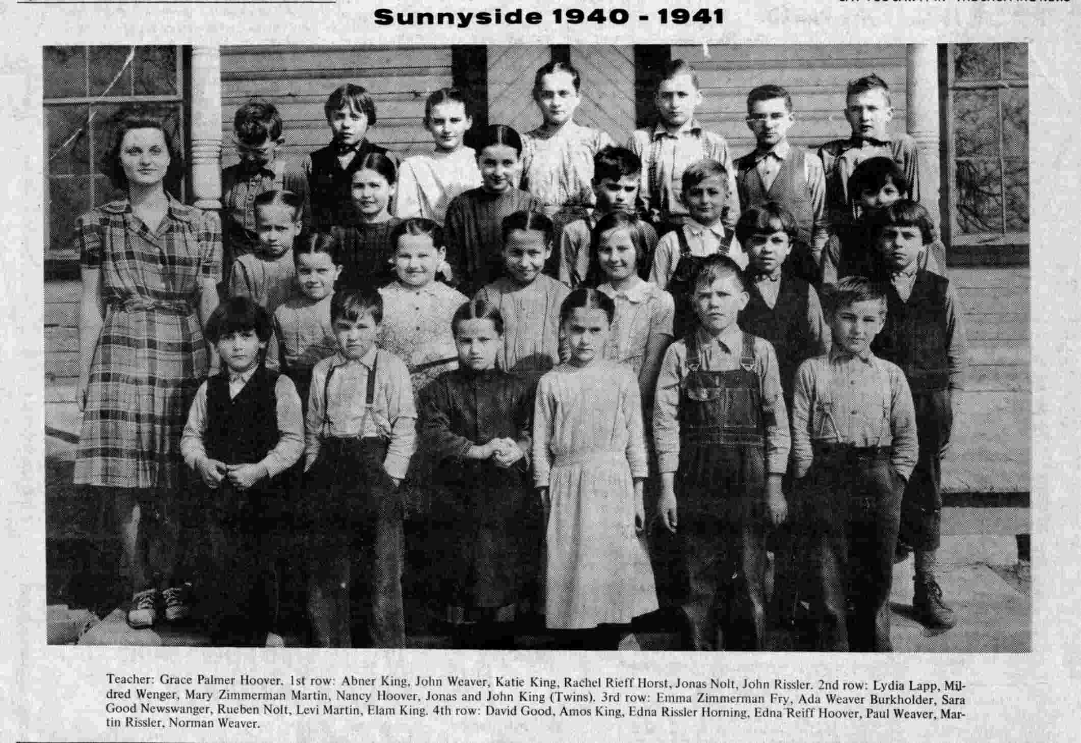 Sunnyside School 1940 1941 – Mennonite Life