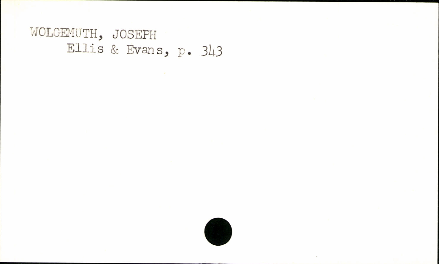 WOLGEMUTH, JOSEPH – Mennonite Life