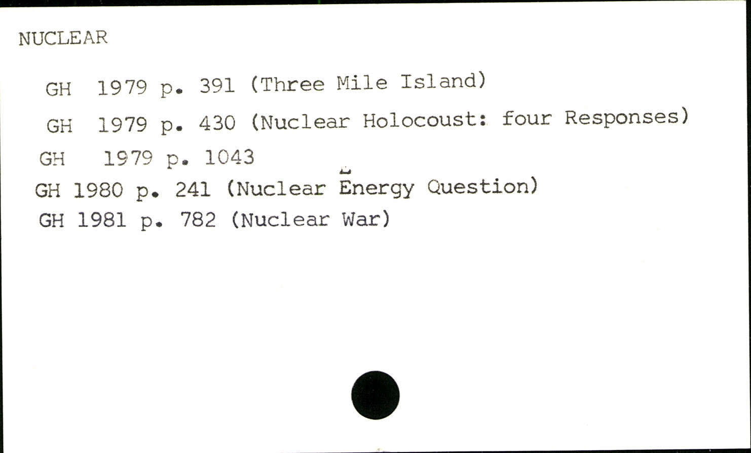 NUCLEAR – Mennonite Life