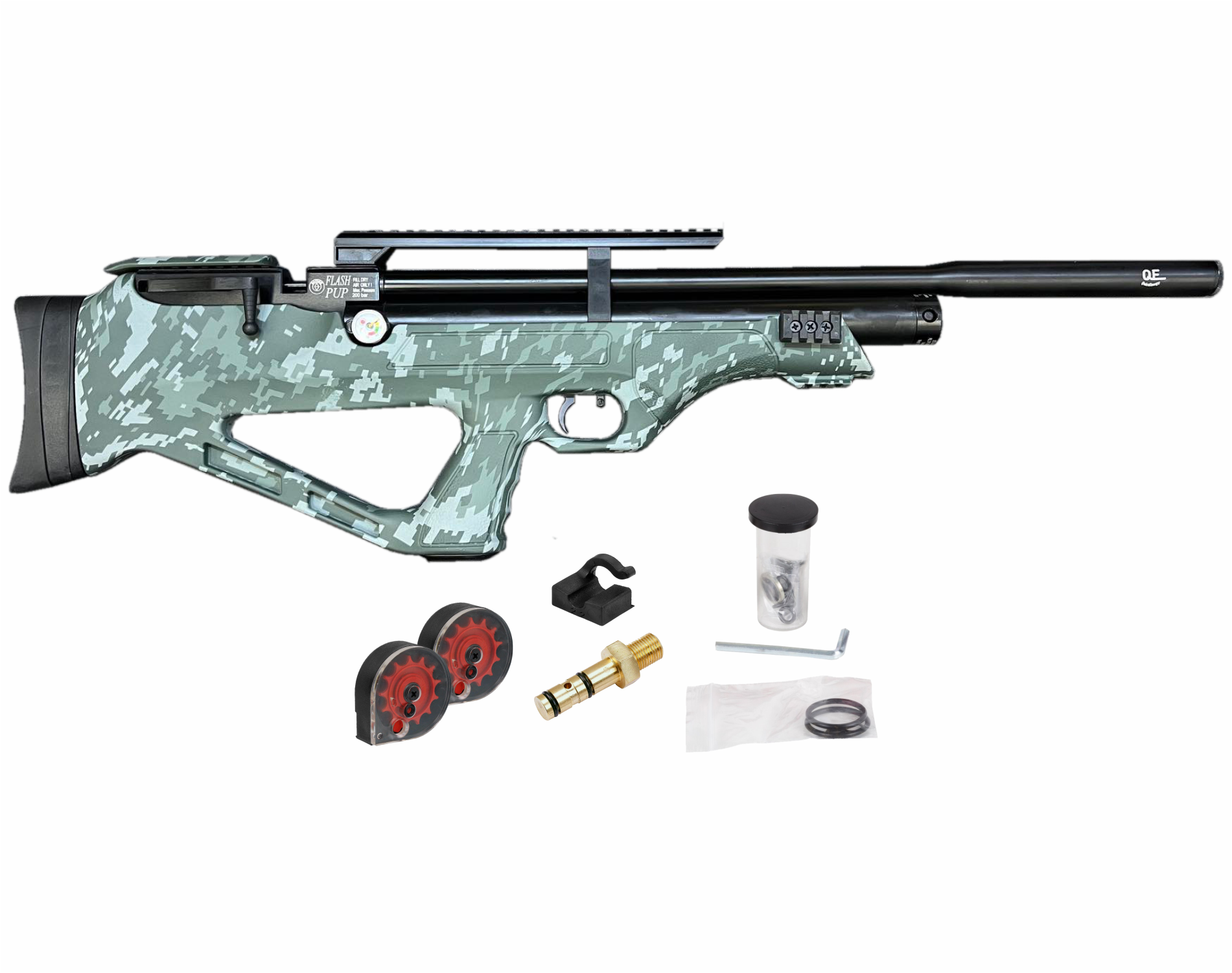Hatsan FlashPup QE Limited Edition .25 Cal 900 FPS 40 FPE PCP Digital ...
